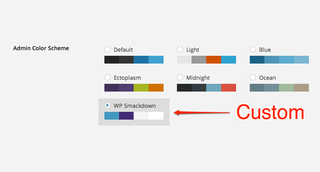 How to Create a Custom WordPress Admin Color Scheme - WP Smackdown How to Create a Custom WordPress Admin Color Scheme - WP Smackdown